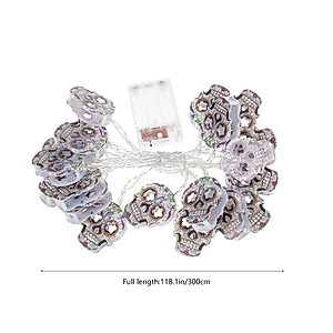 Uonlytech 1pc String Halloween Skull String Lights Halloween Decorations Lights Xmas Party Light Led Cute Lights Indoor Lights for Decoration Festival Night Light Battery Light Pumpkin