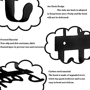 Tiabiaya Pool Towel Hooks for Bathroom Wall Mount Towel Towel Holder Carbon Steel Organizer Indoor Outdoor for Towel