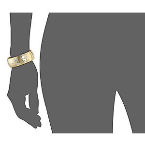 Amazon Essentials 14k Yellow Gold-Filled Hand Engraved Cuff Bracelet (previously Amazon Collection)