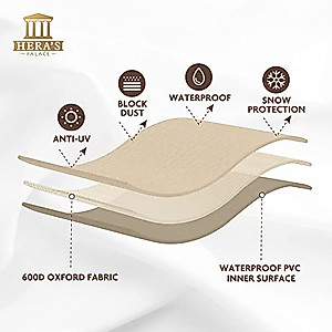 HERA'S PALACE BBQ Grill Cover,71 inch Gas Grill Cover, Waterproof & Weather Resistant, 600D Heavy Duty Outdoor Grill Covers for Weber, Char-Broil, Nexgrill Grills, etc