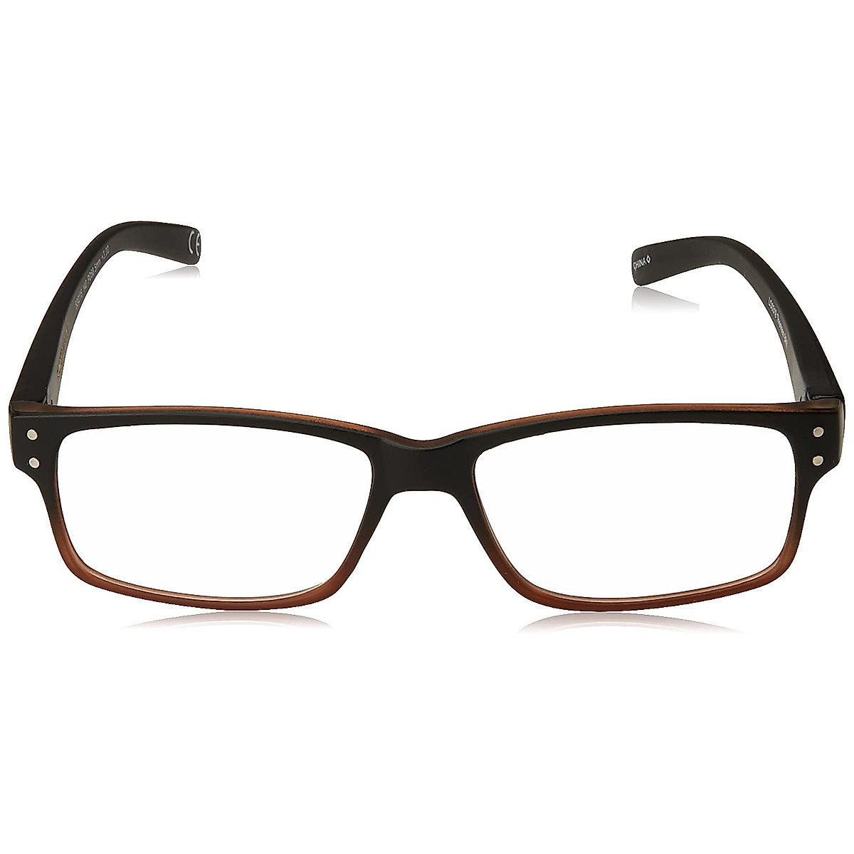 Foster Grant Thomson Reading Glasses, Brown/Transparent, 59 mm