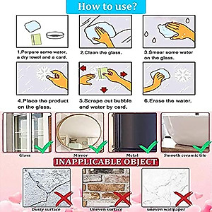 DmHirmg Valentine's Day Window Clings Decorations, Valentines Window Decal Stickers for Valentine's Day Decorations With Removable Window Sticker Decals for Home,Office,Valentines Party, Wedding, Anniversary Decorations 9 Sheet