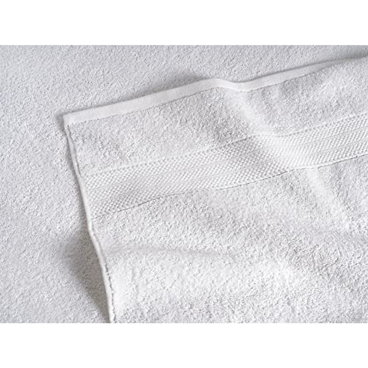 LANE LINEN White Bath Towels for Bathroom Set-24 PC Bathroom Oversize 2 Sheets Large 4 Towel 6 Hand 8 Washcloths Fingertip Towels-White Towels Sets