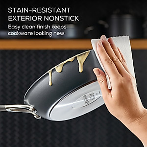 Circulon A1 Series with ScratchDefense Technology Nonstick Induction Cookware/Pots and Pans Set, 9 Piece, Graphite