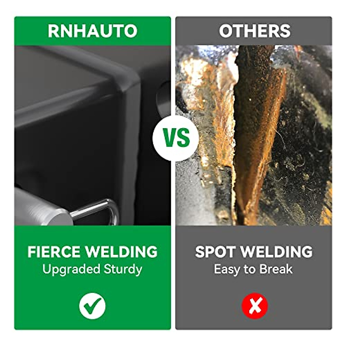 RBHAUTO 2” Bolt-on Trailer Hitch Receiver Tube, 2 inch Hitch Wall Mount, 2-inch Opening Hitch Receiver Plate Tube for Truck, Lawn Tractor, Implements, Wall or Barn(with Pin and Clip)