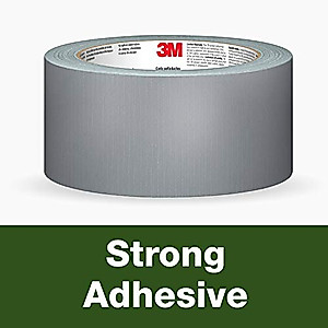 3M Basic Duct Tape, Silver Duct Tape for Temporary Repairs, 3M Duct Tape for Indoor Use, 1.88 Inches x 55 Yards, 3 Rolls