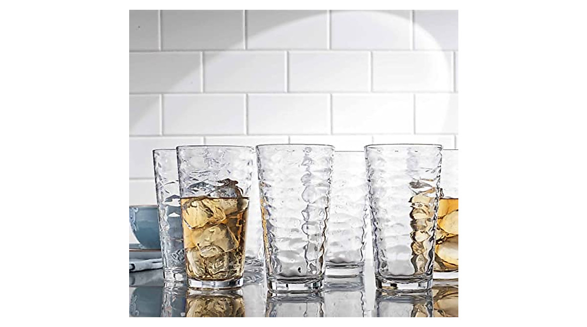 Glaver's Highball Glass Set of 10 - Premium Quality Drinkware