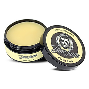Don Juan Beard Balm Coconut Blood Orange Scent 2 Ounce - All Natural Ingredients with Shea Butter and Jojoba Oil