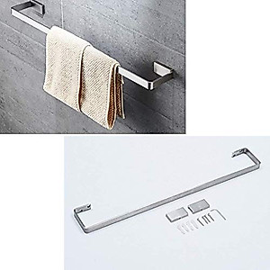 LIRUXUN Towel Bar, Hand Towel Holder Stainless Steel SUS 304, Bathroom Hardware Accessory Towel Rack, Contemporary Style, Brushed Nickel Wall Mounted (Size : 40cm)