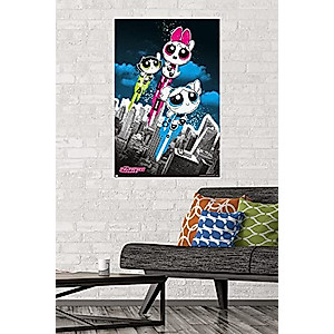 Trends International Powerpuff Girls-Group City Wall Poster, 22.375" x 34", Premium Unframed Version