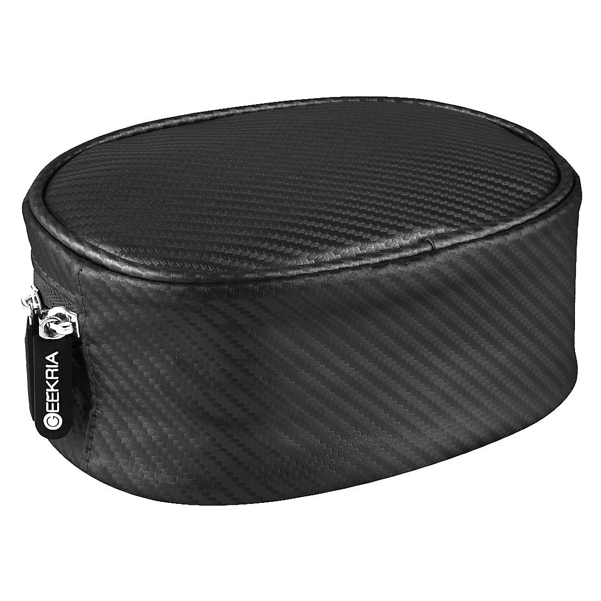 Geekria Headphones Pouch Compatible with Sennheiser, JBL, Skullcandy, Soundcore, Bose Headphones Case, Replacement Protective Travel Carrying Bag with Cable Storage (Black)