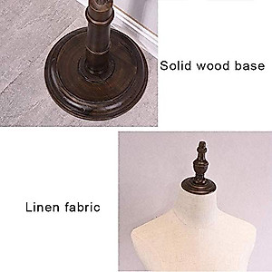 Mannequin Display Stand Mannequin Bust, Half Body Mannequins Female Clothing Store Window Dummy Model Wooden Display Rack ( Size : Medium ) ( )