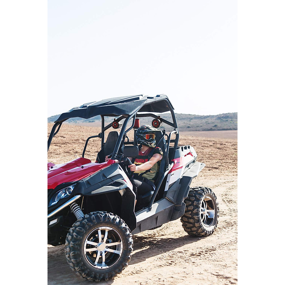 BOSS Audio Systems B62RGB ATV UTV Marine Boat Stereo 6.5 Inch Wake Tower Speakers – IPX5 Weatherproof, Bluetooth, Built-in Amplifier