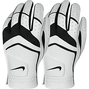 Nike Men's Dura Feel Golf Glove (2-Pack) (White), X-Large, Left Hand