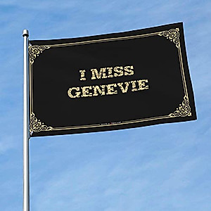 Flags To Hang In Your Room I Miss Genevie Flag Teens Stuff Dorm Room Funny (Color : Colour, Size : 120X180CM)
