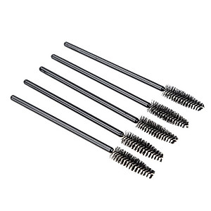 Scala 100pcs Microbrushing one-time Disposable Eyelash Brushes Disposable Eyelash Brushes Mini Mascara Applicator Natural Extention Wands Makeup Brushes Tool (100pcs)