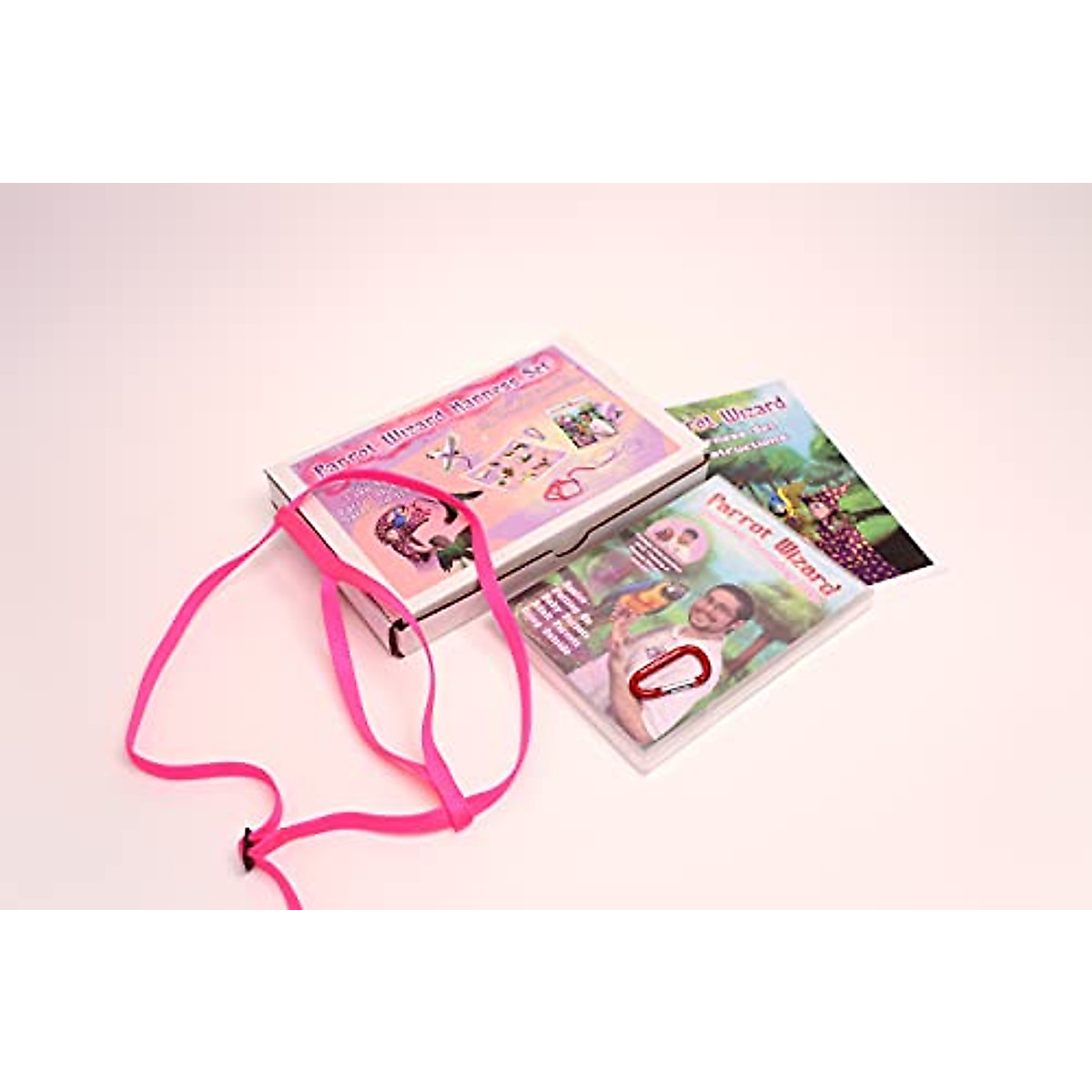 Parrot Wizard Bird Harness Set (XL, Pink)