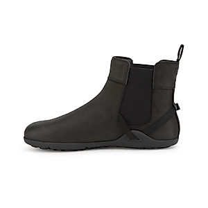 Xero Shoes Tari Women's Ankle Boots — Lightweight, Zero-Drop Heel, Leather Chelsea Boots for Women — Slip-on Women's Booties — Black, Size 8