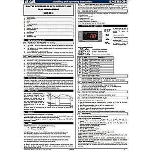Dixell Temperature Controller XR03CX-4N0F1 Programmable-Commercial Refrigeration 120V