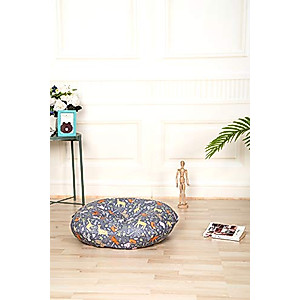 IBraFashion Removable Cover for Newborn Lounger Fits Infant Lounger Pillow 100% Soft Cotton Jungle Animals Grey