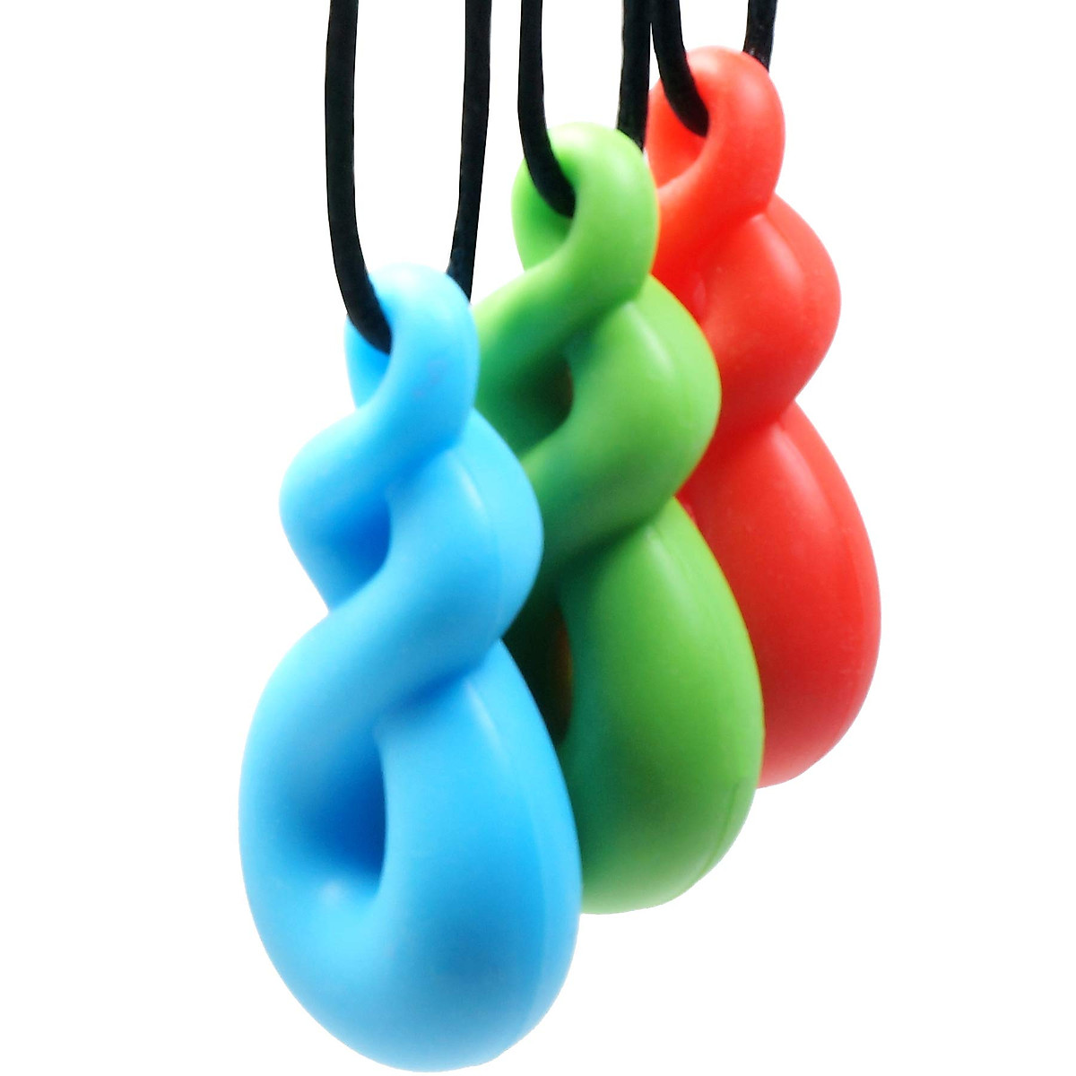 Panny & Mody Maori Twist Silicone Pendant Necklace(Blue/Green/Red)