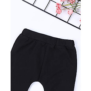 Hipealy Toddler Infant Baby Boy Clothes Hoodie Sweatshirt Pants Boys Gift Solid Color Fall Winter Outfits Set 0-6 Months