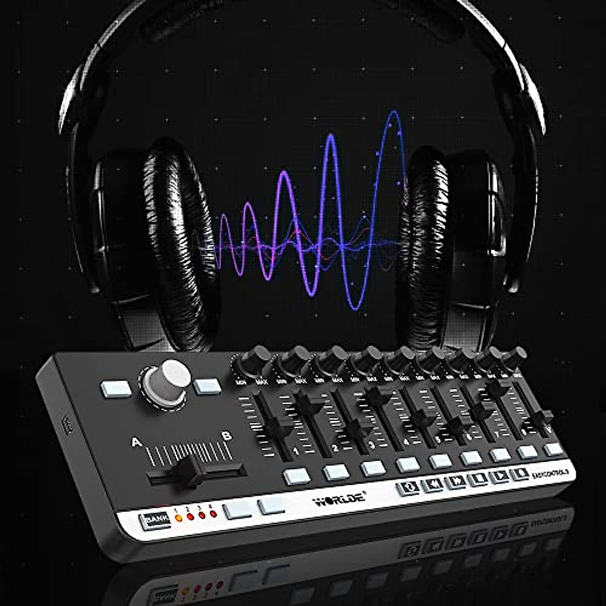 Btuty Portable Mini USB 9 Slim-Line Control MIDI Controller Keyboard Controller