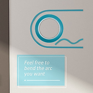 Xuniea 10 Rolls Pinstripe Tapes Vinyl Thin Masking Tape Blue Vinyl Automotive Masking Tape Painters Tape for Curves Automotive Car Painter, 33 Meters for Each Roll (0.12 Inch)