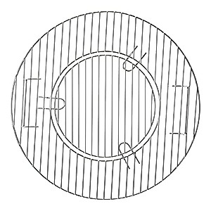 VEVOR 21 inch 22 inch, Round Grates Kettle Charcoal Grill Replacement Parts for Outdoor Cooking, Barbecue Camping, Picnic, Backyard, Silver