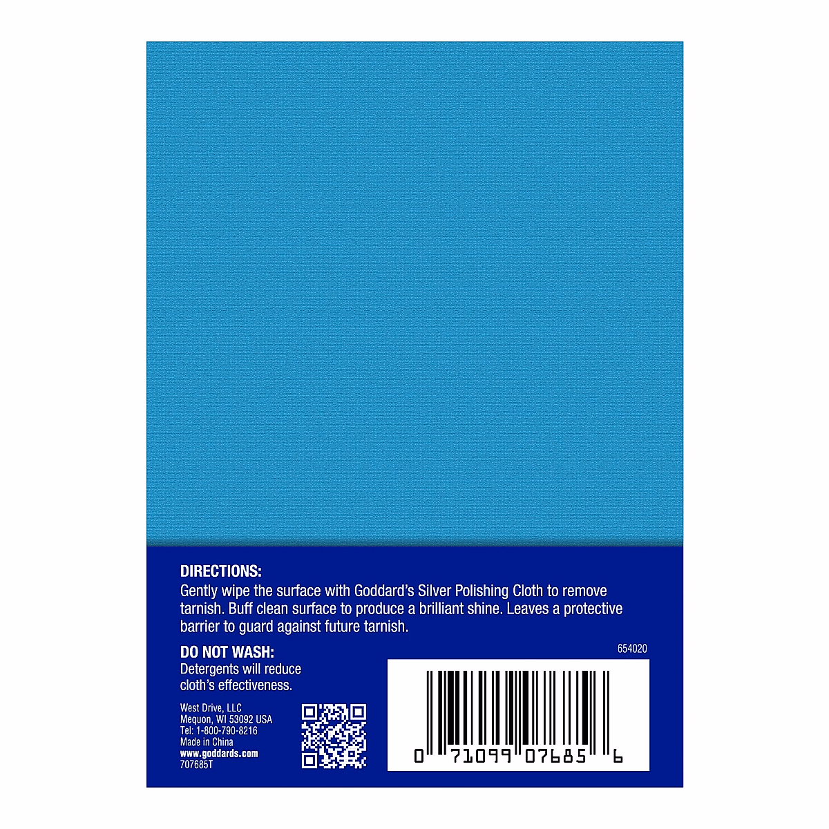 Goddard’s Sterling Silver Polishing Cloth for Jewelry – 100% English Cotton Silver Cleaning Cloth to Dust & Shine – Silver & Gold Jewelry Polishing Cloths w/Exclusive Anti-Tarnish Agents (2-Pack)