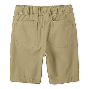 The Children's Place boys Pull On Jogger Shorts, FLAX, 7
