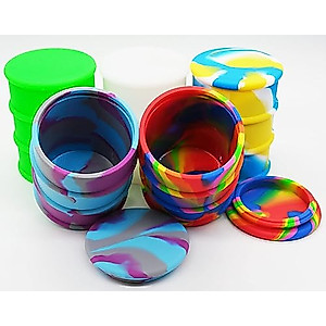 vitakiwi 500ml Large Silicone Containers with Barrel Shape Non-stick Food Storage Jar (5)