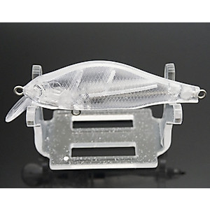 10PCS Unpainted Lure Blanks 7.17g 8cm with 5mm Free Fishing Eye Crankbait Baits Simulation Blank Body Clear Hard Baits Trout Salmon Minnow Lure Popper Lures Topwater Freshwater 5mm 8287