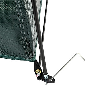 Goudergo Storage Tent, Heavy Duty Space Saving All Season Reusable Bike Shed with Waterproof Cover,Bike Storage shed Waterproof Garden Backyard Storage Buildings Sheds for Long-Handle Gardening Tools