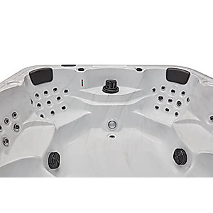 Luxury Spas Versalles 7 Person Hot Tub in Cloud Gray with Bluetooth