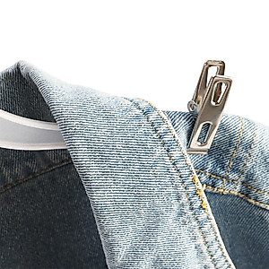 20 Pcs Clothes Pins for Laundry Clips, Heavy Duty Stainless Steel Clothespins, Metal Towel Clips Clothes Pegs for Outdoor Clothesline