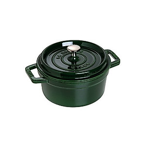 Staub Basil Round Cocotte, 7 qt, Basil Green