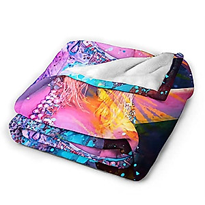 Wjikan Nicki Rapper Minaj Super Soft Micro Fleece Blanket Home Decoration Warm Flannel Blanket 80x60 Black