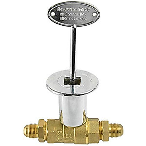 Stanbroil Fire Pit Installation Hose with Shut-Off Valve for Propane Gas Connection, 300K BTU Max