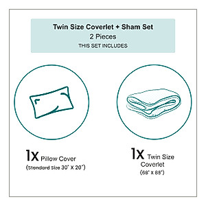 Ambesonne Music Bedspread, Abstract Style Professional Music Pattern with Notes and Clef Sheet Play Writing, Decorative Quilted 2 Piece Coverlet Set with Pillow Sham, Twin Size, White Dark Grey