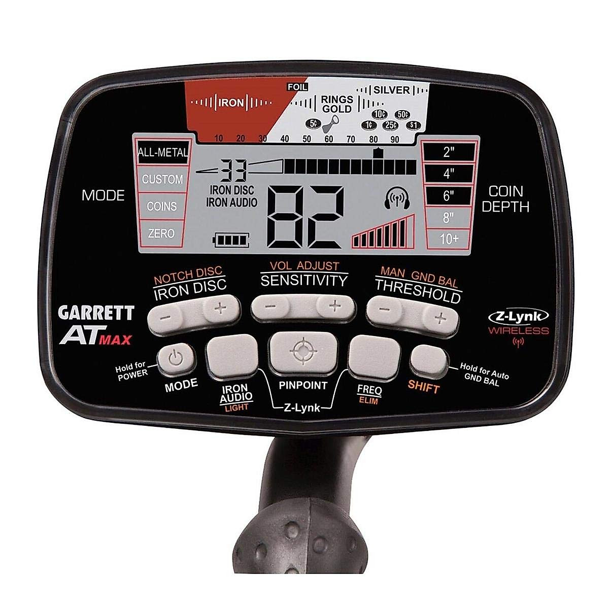 Garrett at Max Metal Detector with Z-Lynk Wireless Headphone Plus Accessories