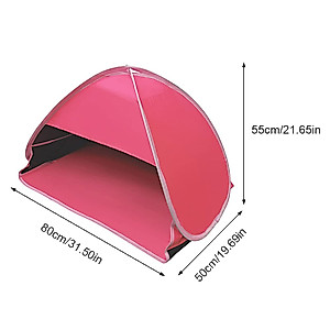 LVOERTUIG Beach Sun Shelter, Mini Sun Shade for Beach, Full-Automatic Portable Sun Shelter Head Shade Protection Tent for Personal Sun Protection/Shelter Windproof and Sand-Proof