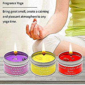 Spiritual Gifts for Women,Chakra Candles with Crystals Inside Set of 7 with Chakra Bracelets.Meditation Candles/Wiccan Gifts /7 Day Candle Incense Ceremony Kit for Healing and Cleansing