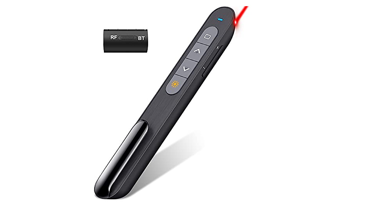 Presentation Clicker - Bluetooth & RF Dual Mode Wireless Presenter