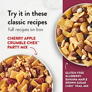 Maple Brown Sugar Chex Cereal, Gluten Free Breakfast Cereal, Made with Whole Grain, 12.8 OZ