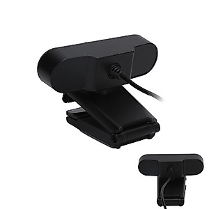 YYOYY 1080P Webcam with Builtin Microphon, HD USB Computer Camera for Home and Office, Manual Focus Webcam Plug and Play for Online Conference Video Calling and Live Streaming