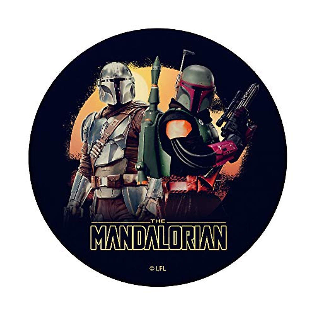 Star Wars: The Mandalorian & Boba Fett Team Up R15 PopSockets PopGrip: Swappable Grip for Phones & Tablets