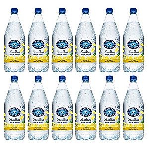 Crystal Geyser Lemon Sparkling Spring Water PET Plastic Bottles, BPA Free, No Artificial Ingredients or Sweeteners, 42.3 Fl Oz, 12 Pack