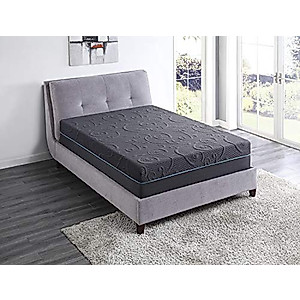 Lexicon Lyra 14-Inch Gel Hybrid Mattress, Queen, Gray