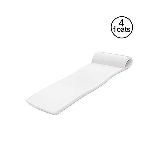 TRC Recreation Sunsation 70 Inch Thick Foam Raft Lounger Mat Pool Float (4 Pack)